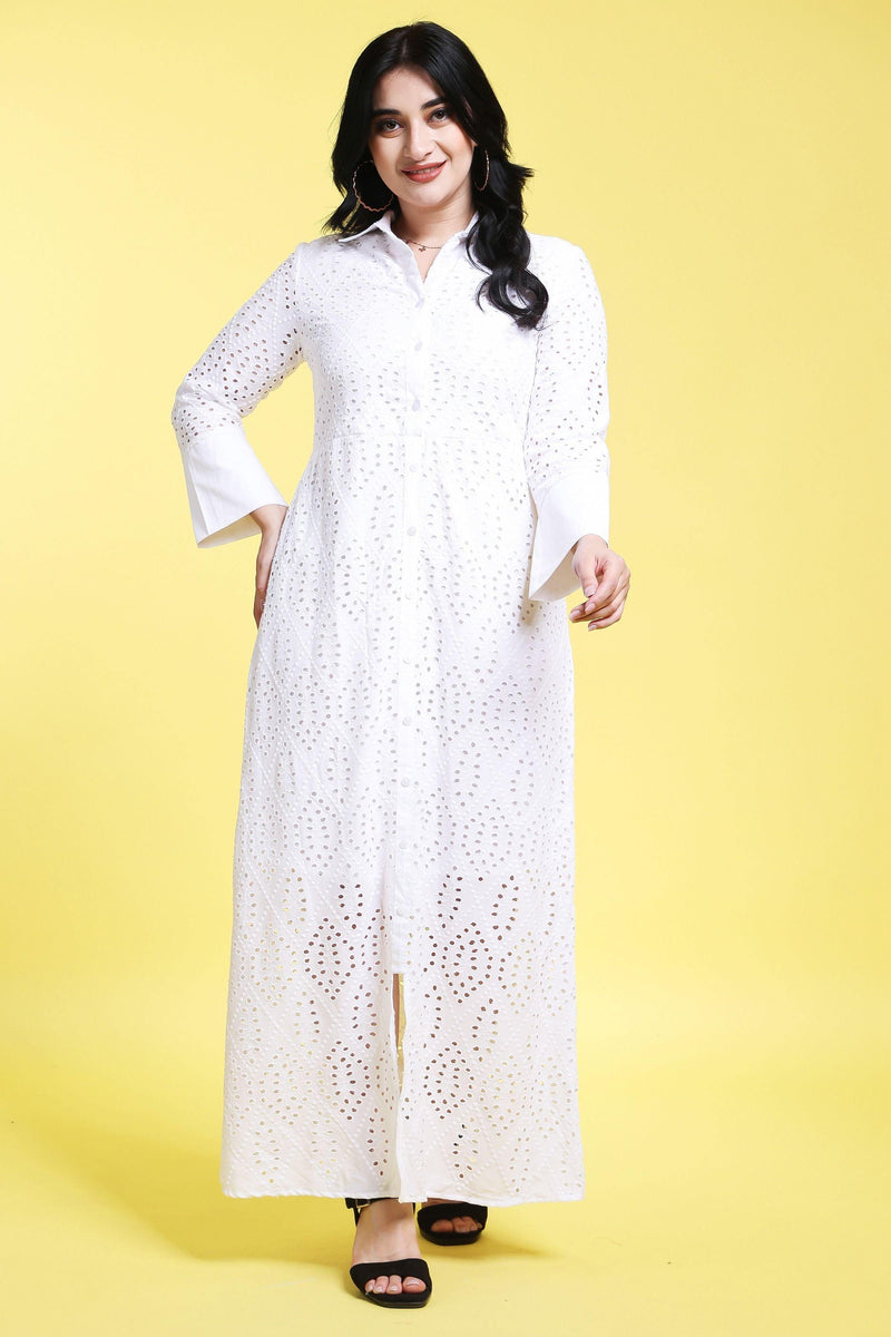 Stylish Semi-Sheer Long Sleeve Maxi Dress for Formal Parties - Fitted ...